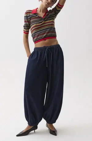 PISTOLA Freya Drawstring Waist Balloon Jeans