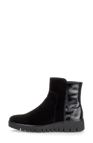Gabor Sally Leather Wedge Bootie