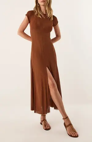 VIX PAULA HERMANNY Lais Cover-up Dress - Medium Beige