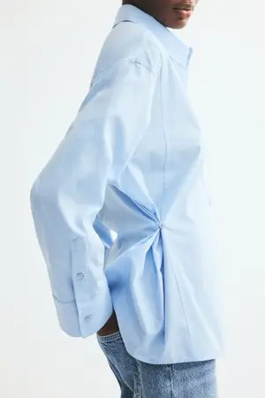 H&M Tapered-waist Poplin Shirt