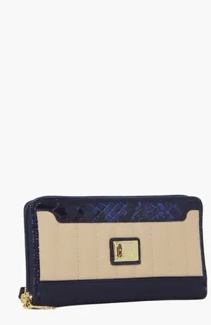 CAVALINHO Grace Wristlet Wallet 213 - Navy/beige