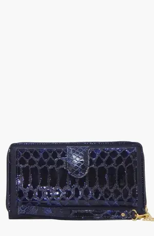 CAVALINHO Grace Wristlet Wallet 213 - Navy/beige