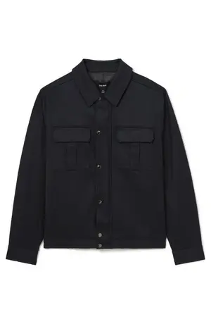 REISS Americas Cotton & Lyocell Shirt Jacket
