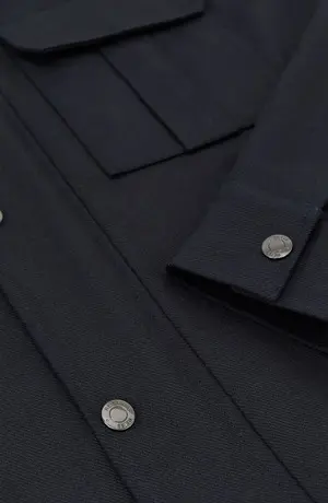 REISS Americas Cotton & Lyocell Shirt Jacket