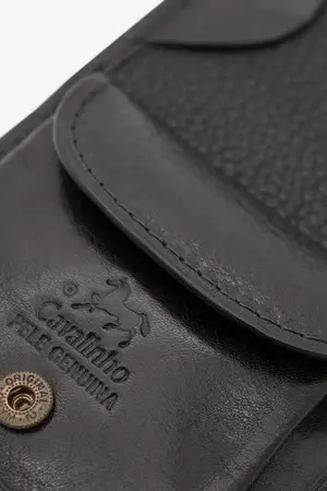 CAVALINHO Gentleman Leather Coin Purse 531 - Black