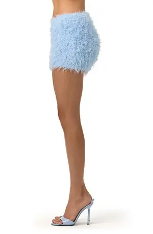 Naked Wardrobe Furry Knit Mini Skirt