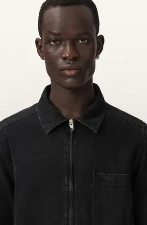 ALLSAINTS Dolwen Cotton Zip Shirt Jacket