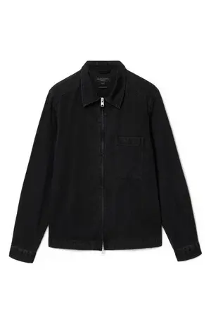 ALLSAINTS Dolwen Cotton Zip Shirt Jacket