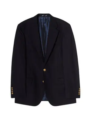 Robert Talbott Booth Single Breasted Brushed Wool Blazer