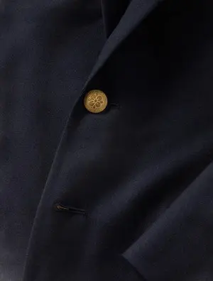 Robert Talbott Booth Single Breasted Brushed Wool Blazer