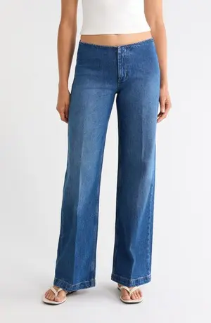 REFORMATION Talissa Low Rise Wide Leg Jeans