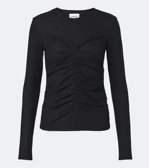 MARANT ETOILE Delesa Ruched Jersey Top