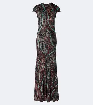Etro Paisley Jacquard Gown - Multicoloured