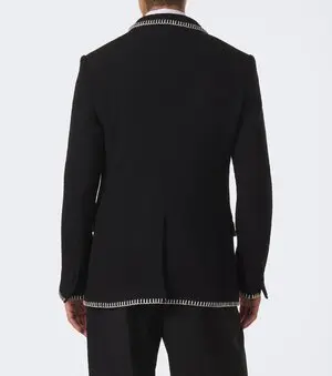 Dolce & Gabbana Dg Embellished Wool-blend Tweed Blazer