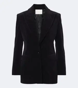 Costarellos Cotton Velvet Blazer