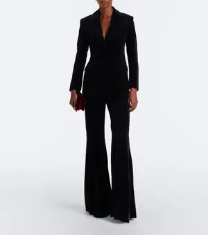 Costarellos Cotton Velvet Blazer
