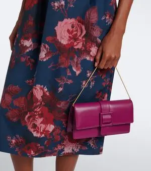 Manolo Blahnik Maycap Leather Clutch