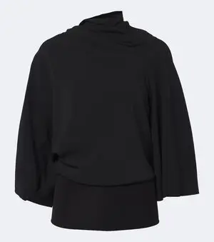 Rick Owens Cylinder Draped Top - Black