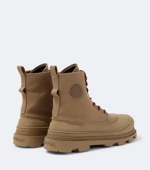 Moncler Vera Sheal Lace-up Boots - Beige