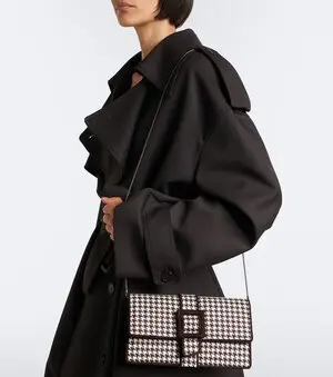 Manolo Blahnik Maycap Houndstooth Clutch