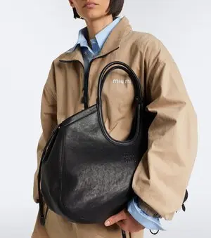 Miu Miu Ivy Leather Shoulder Bag