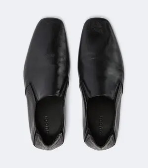 Gucci Cupertino Leather Loafers - Black