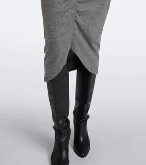 MARANT ETOILE Dyling Ruched Midi Dress