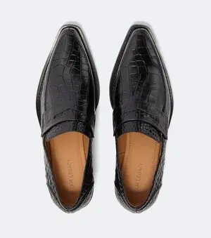 Our Legacy Cypher Croc-effect Leather Loafers