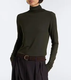 Vince Jersey Turtleneck Top
