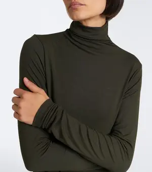 Vince Jersey Turtleneck Top