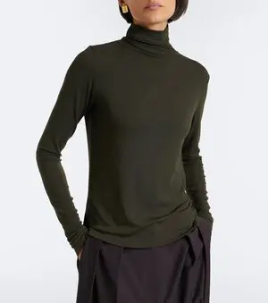 Vince Jersey Turtleneck Top