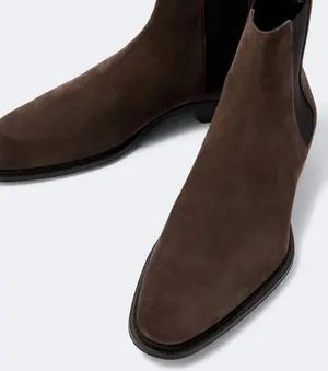 Saint Laurent Aurelien Suede Chelsea Boots