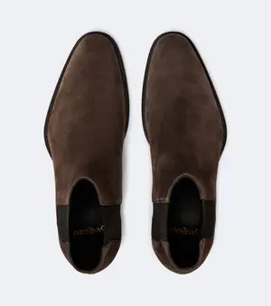 Saint Laurent Aurelien Suede Chelsea Boots