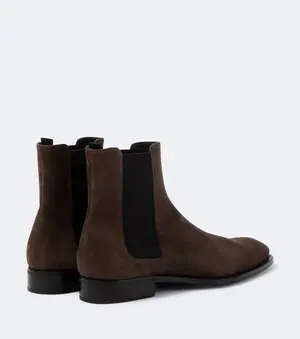 Saint Laurent Aurelien Suede Chelsea Boots