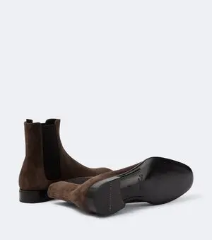 Saint Laurent Aurelien Suede Chelsea Boots