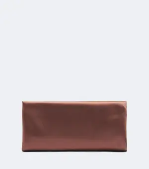 Saint Laurent Evening Clutch With Zipper Closure - Brown