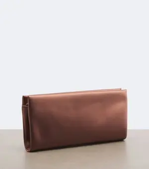 Saint Laurent Evening Clutch With Zipper Closure - Brown