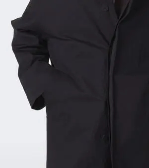 Studio Nicholson Revere Leather-trimmed Cotton-blend Trench Coat