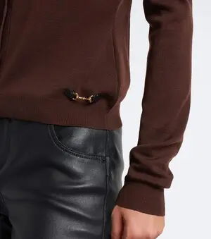 Gucci Horsebit Wool Cardigan