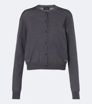 Gucci Horsebit Wool Cardigan - Grey