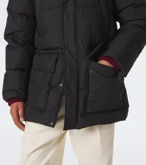 Burberry Check Hooded Down Parka