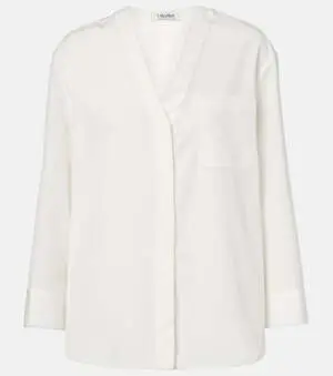 Max Mara Chicca Cotton Poplin Shirt - White