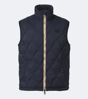 Burberry Quilted Vest - Blue