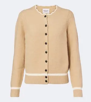 MARANT ETOILE Naia Alpaca-blend Cardigan - Beige