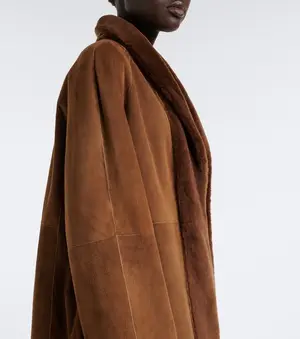 THE ROW Kane Reversible Shearling-lined Suede Coat