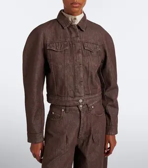 Jacquemus Ovalo Cropped Denim Jacket