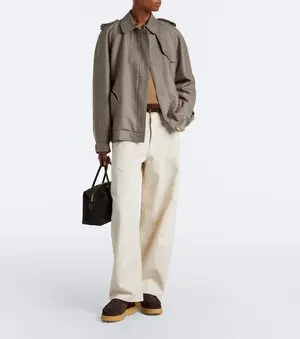 TOD'S Shearling-lined Suede Platform Mules