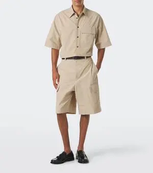 Bottega Veneta Cotton Twill Cargo Shorts