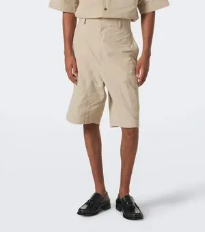 Bottega Veneta Cotton Twill Cargo Shorts
