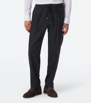Dolce & Gabbana Pinstripe Wool-blend Straight Pants